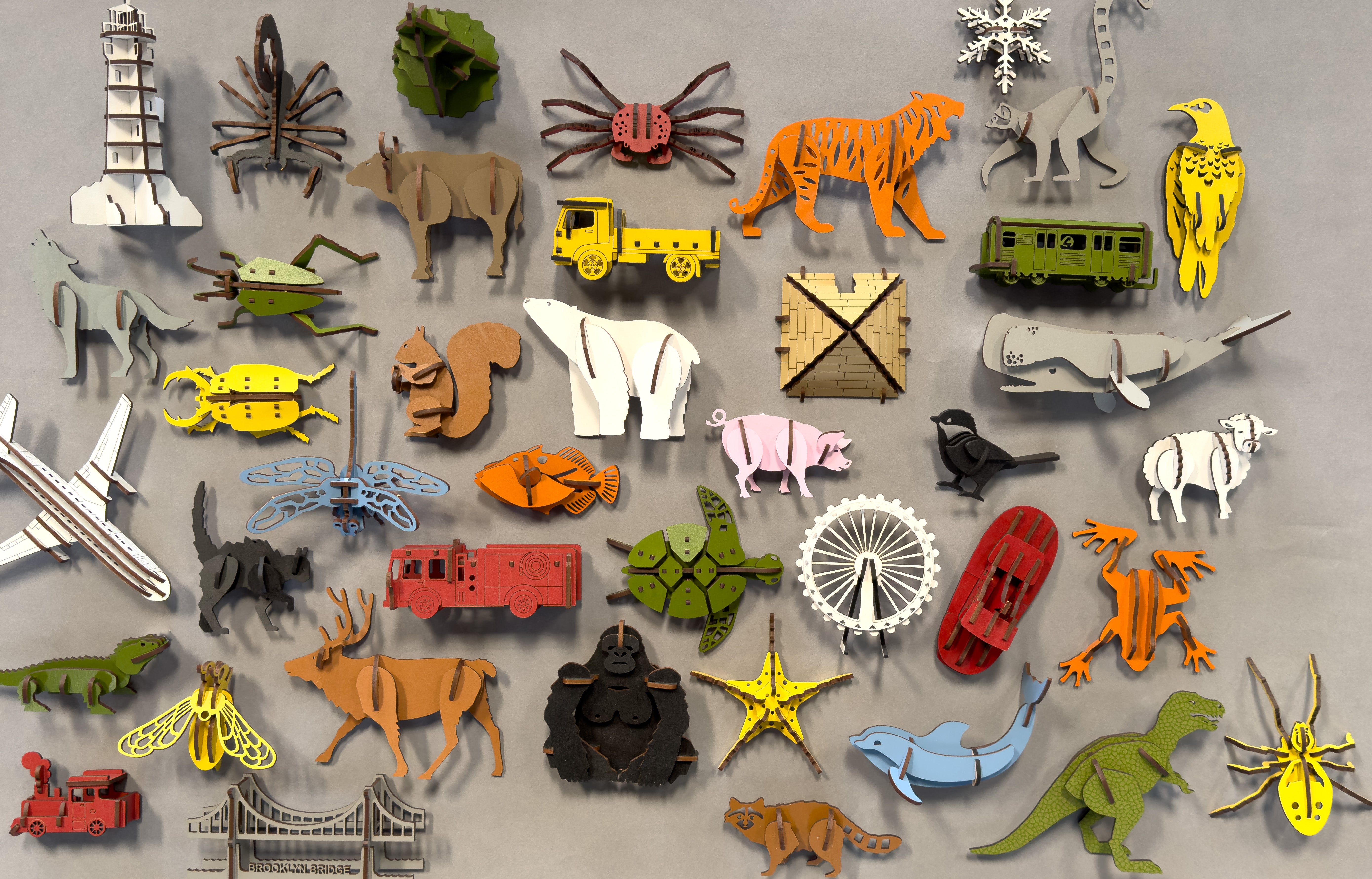 3D Wooden Kit-sets by LITTLE & WOOD